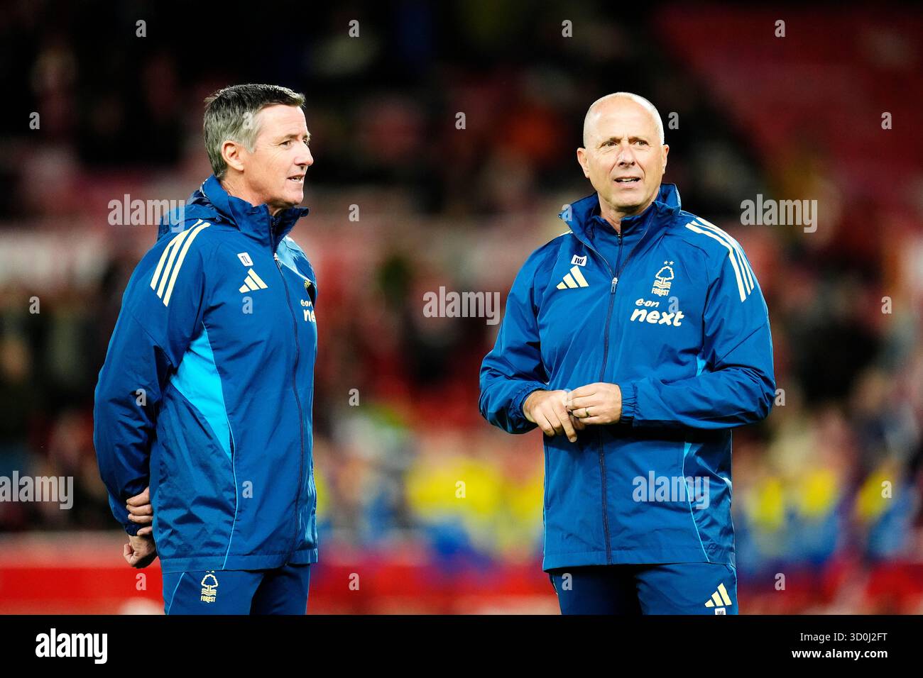 Nottingham Forest first-team coach Tony Loughlan (left) and assistant ...
