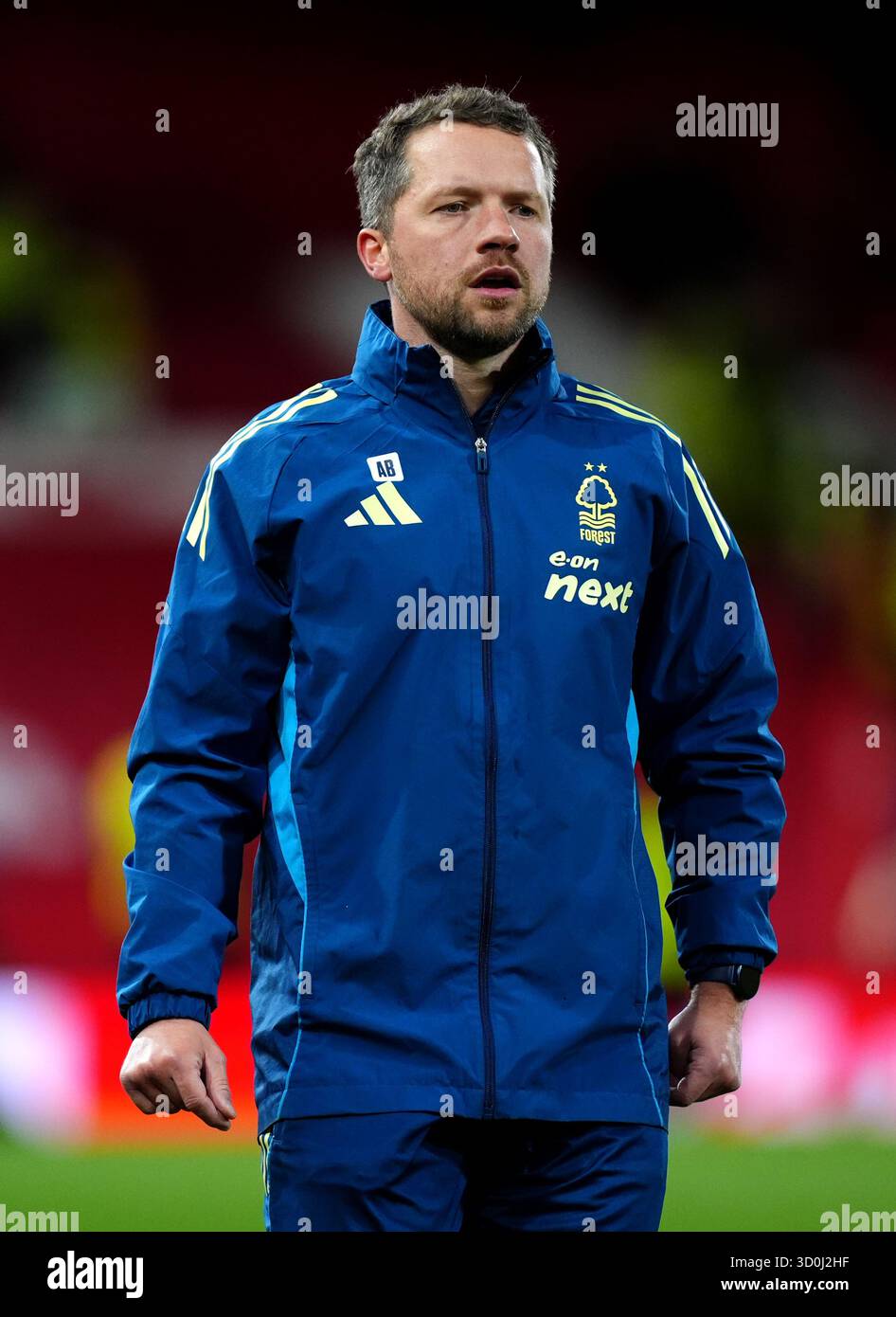 Nottingham Forest fitness coach Adam Burrows before the UEFA Europa ...