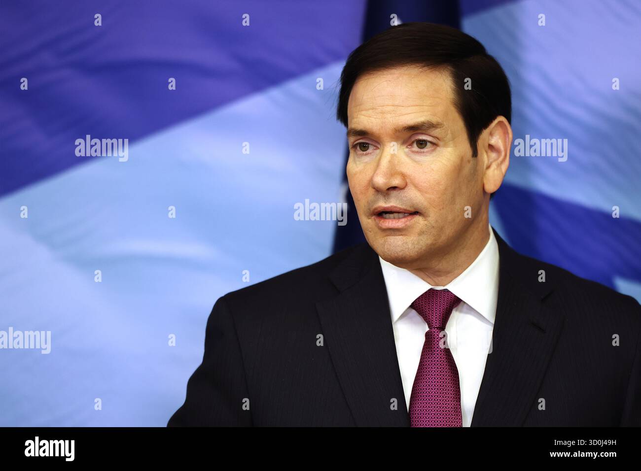 U.S. Secretary of State Marco Rubio speaks during a news conference ...