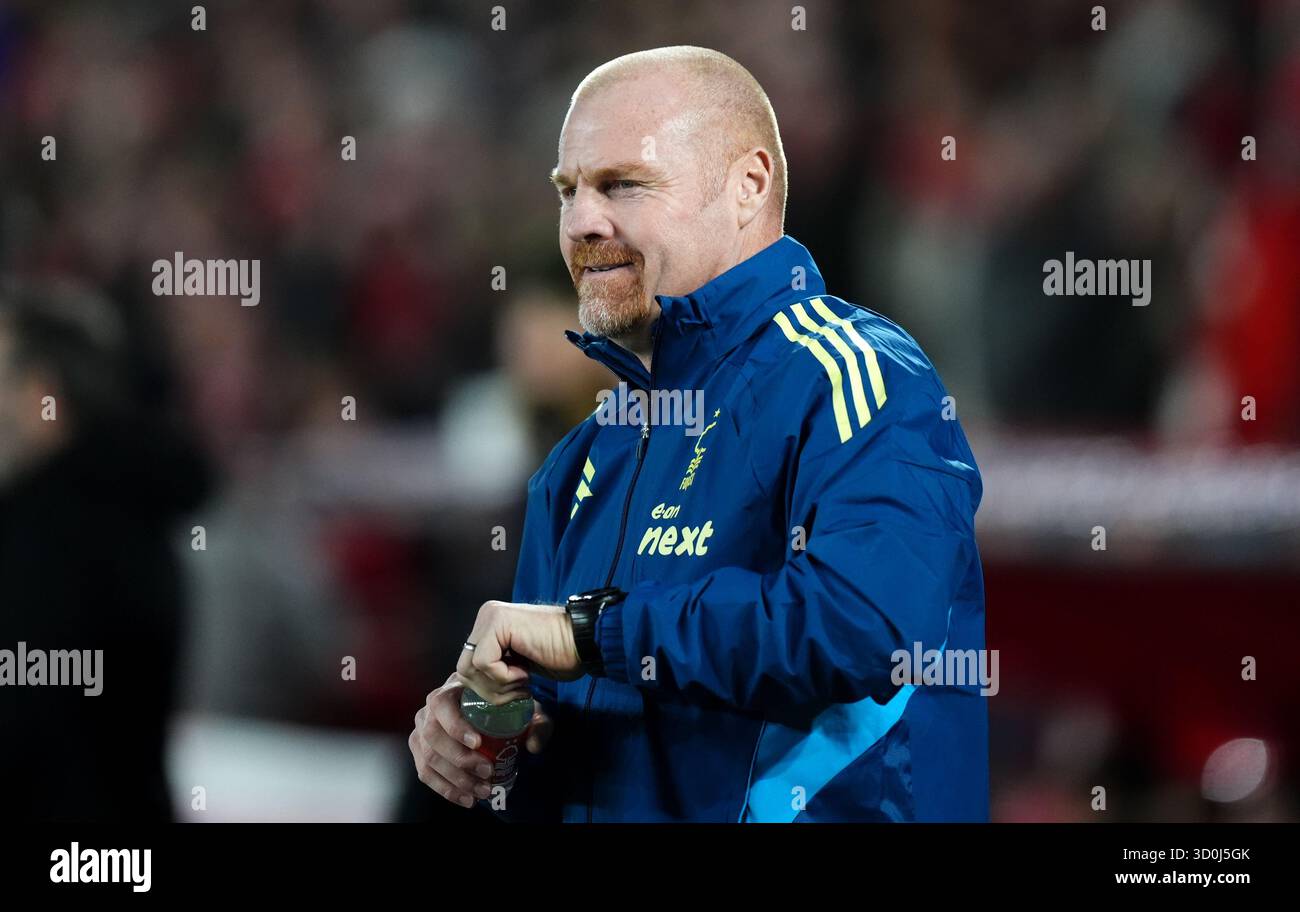 Nottingham Forest manager Sean Dyche before the UEFA Europa League ...