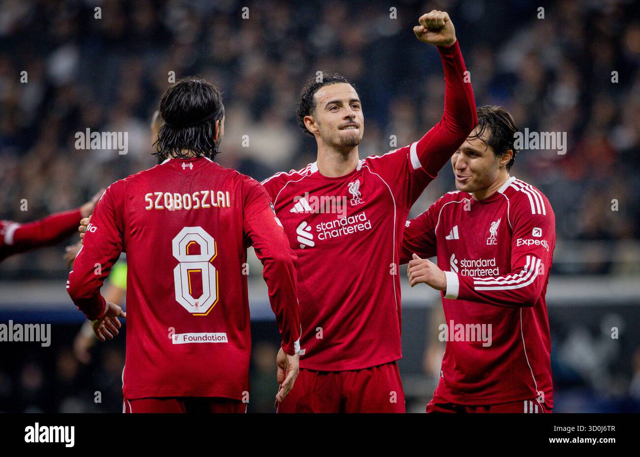 Frankfurt, Germany. 22nd Oct 2025. . Goal celebration: Dominik ...