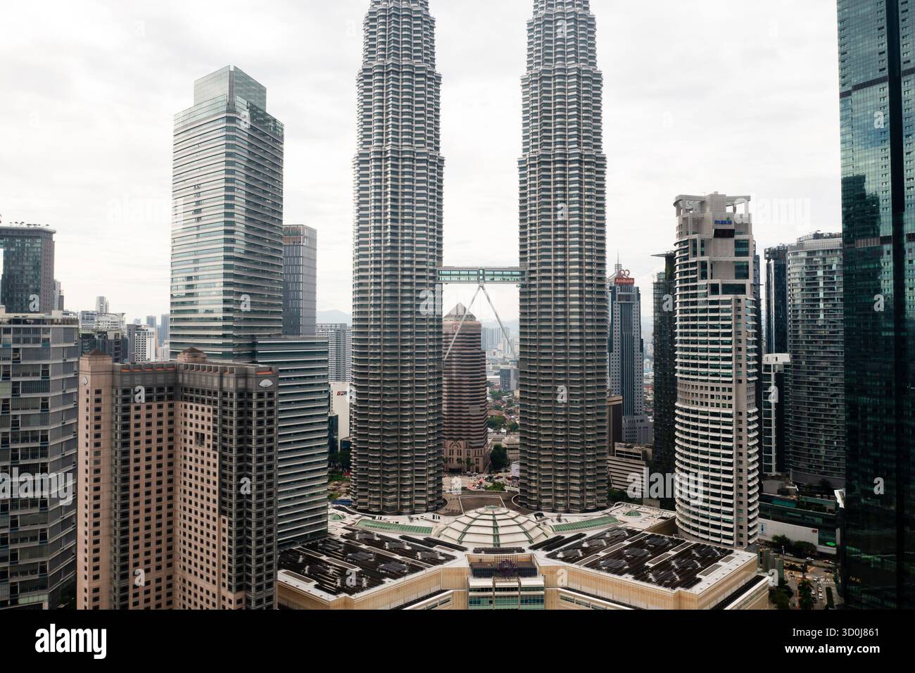 KUALA LUMPUR, MALAYSIA - AUGUST 11, 2025: Petronas Twin Towers and KLCC ...