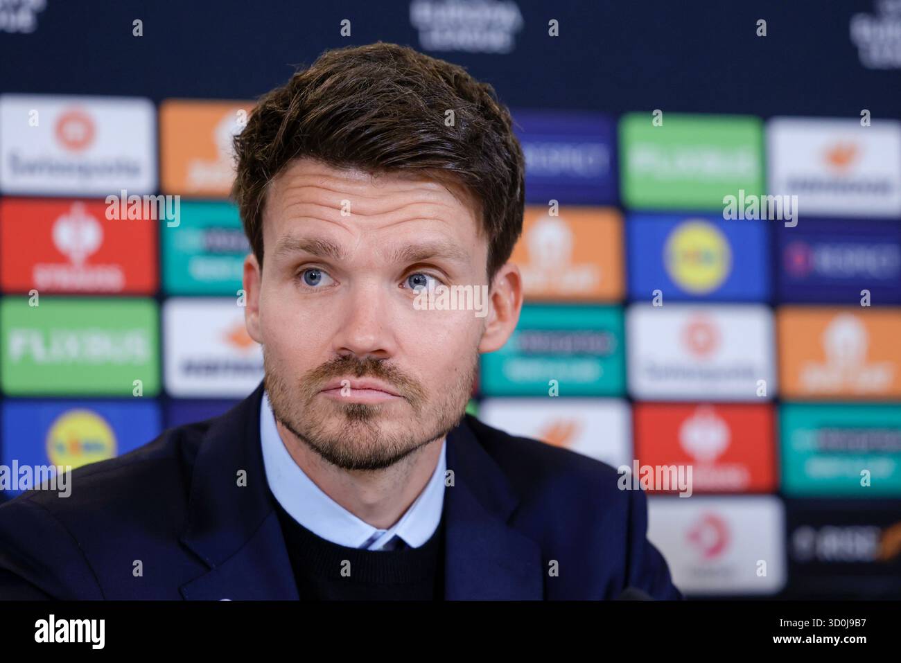 Bergen 20251023. Rangers head coach Danny Rohl after the loss in the ...