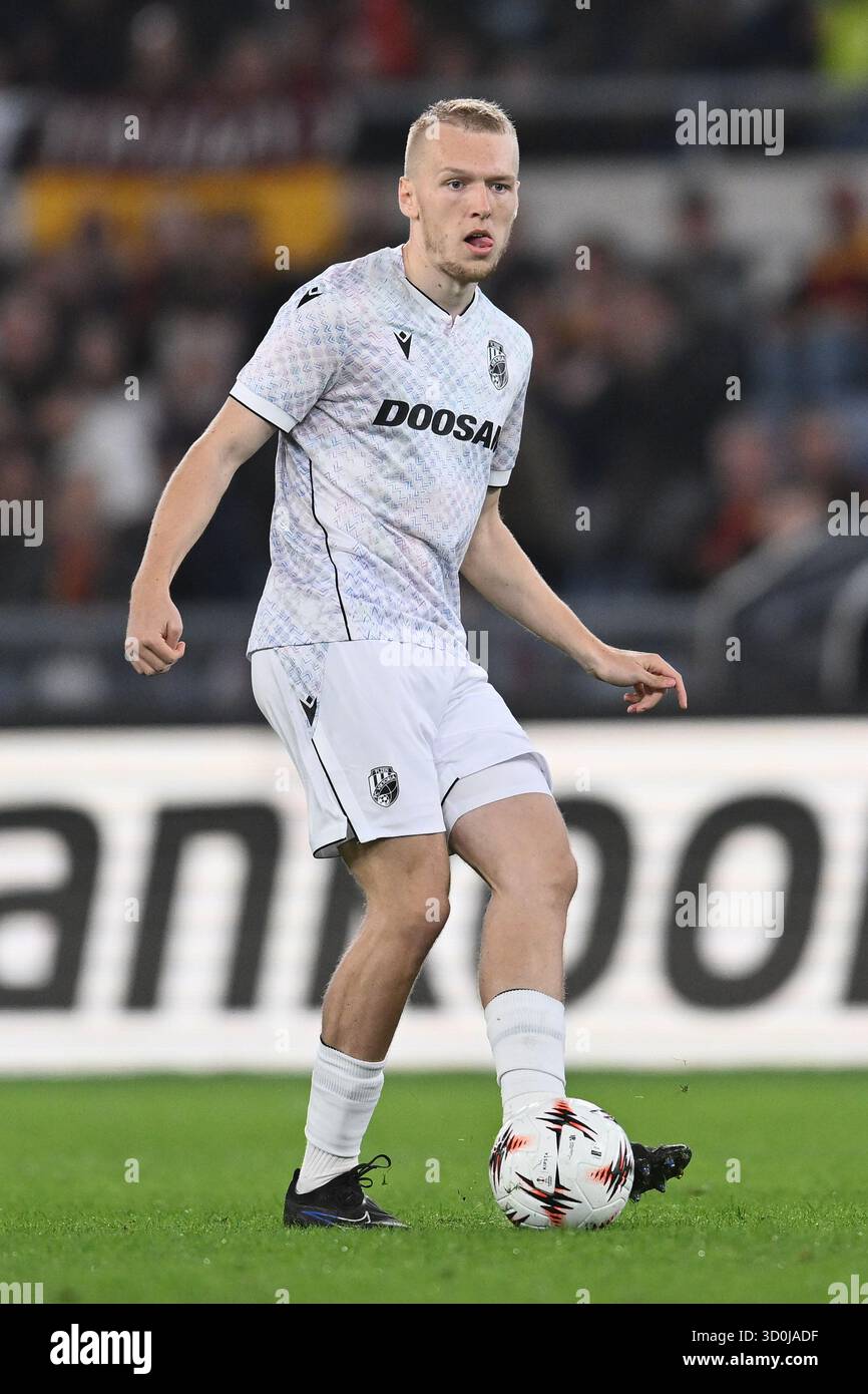 Lukas Cerv of F.C. Viktoria Plzen is in action during the UEFA Europa ...