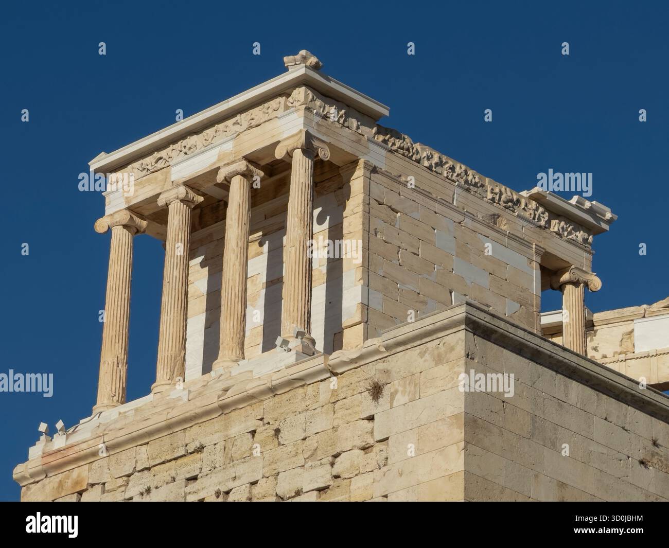 Entrance to the Acropolis of Athens with ionic columns constructed in ...
