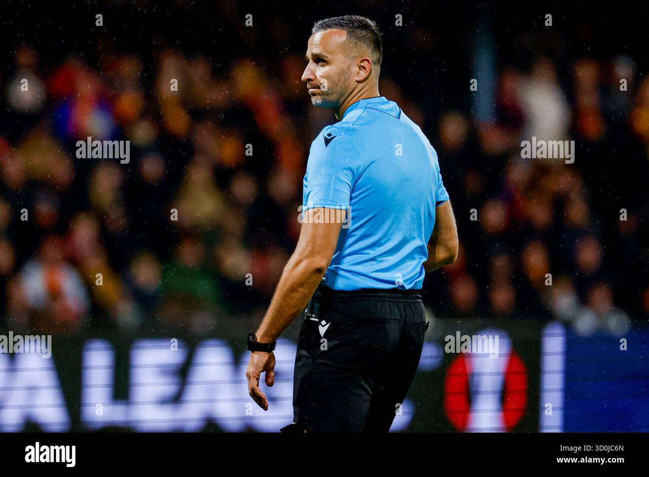 referee Filip Glova looks on during the UEFA Europa League 2025/26 ...