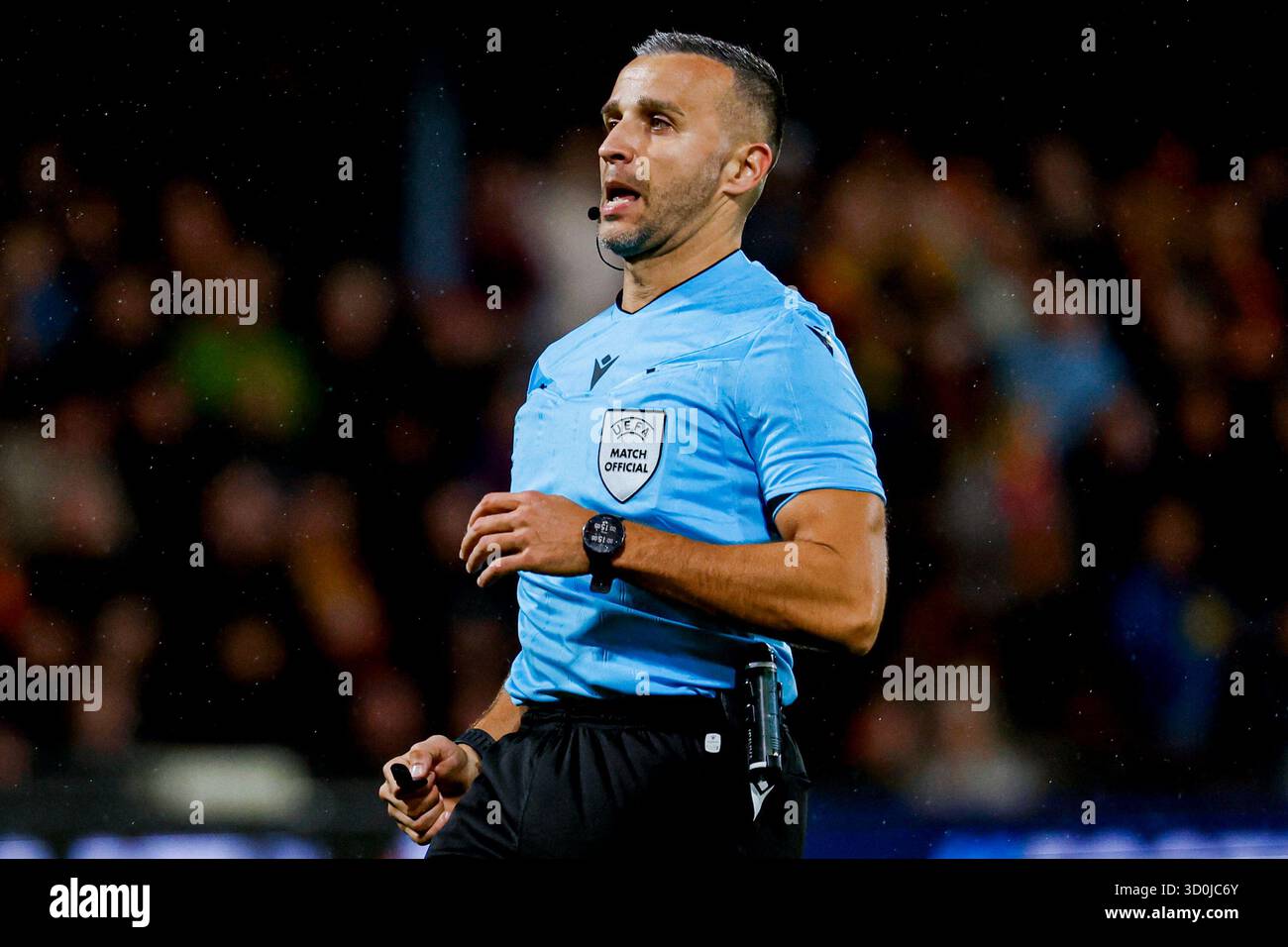 referee Filip Glova looks on during the UEFA Europa League 2025/26 ...