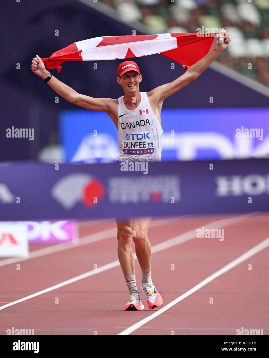 Evan Dunfee of Canada wins the 35k Mens walk at the World Athletics ...