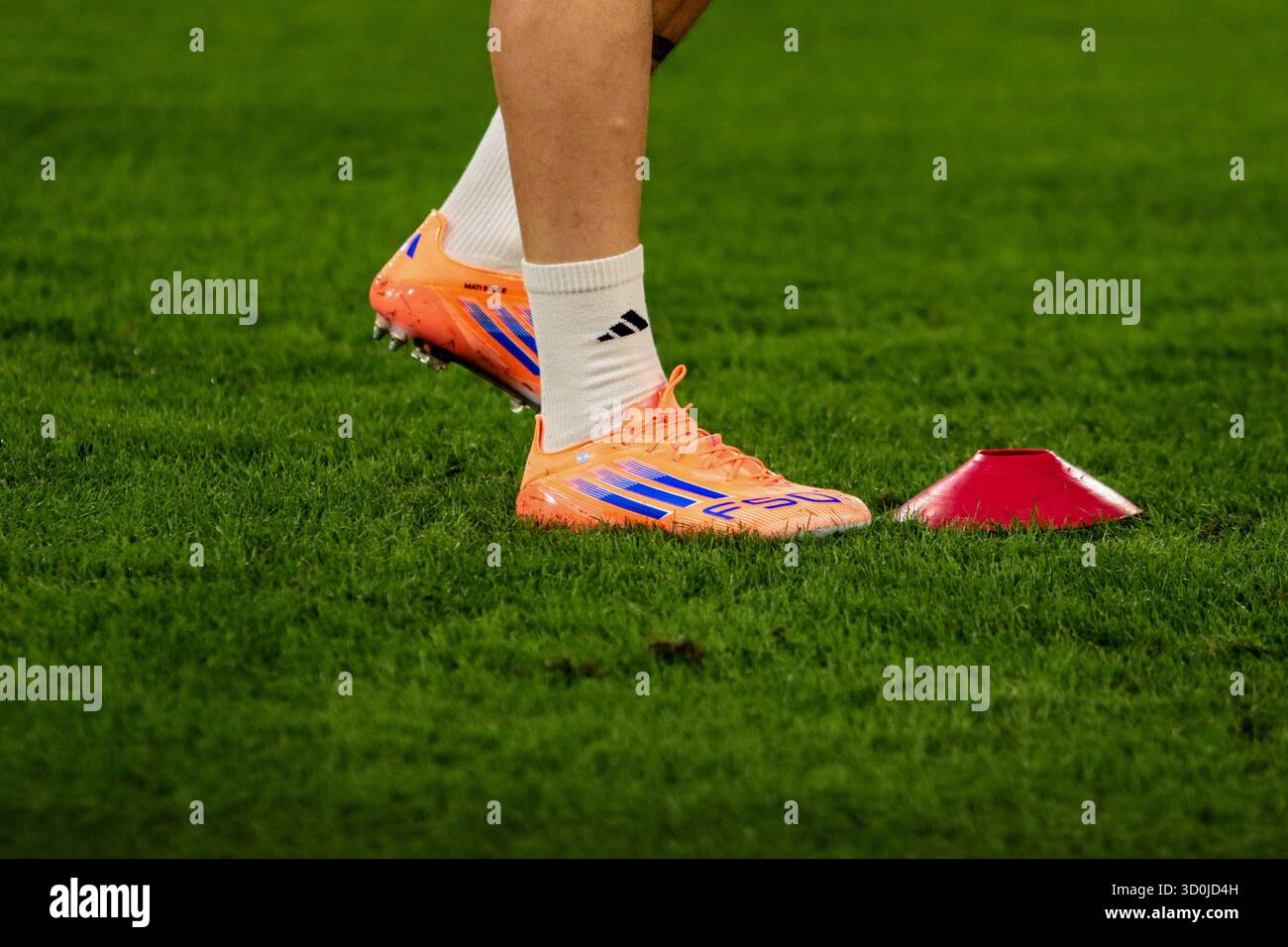 Adidas football boots details during AS Roma vs FC Viktoria Plzen ...