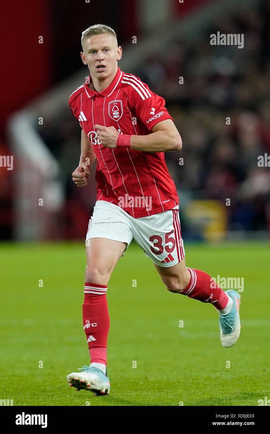 Nottingham, England, 23rd October 2025. Oleksandr Zinchenko of ...