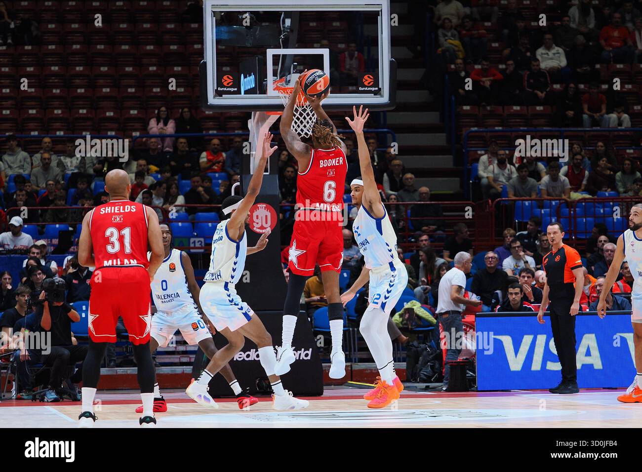 Devin Booker (EA7 Emporio Armani Olimpia Milano) during Olimpia Milano ...