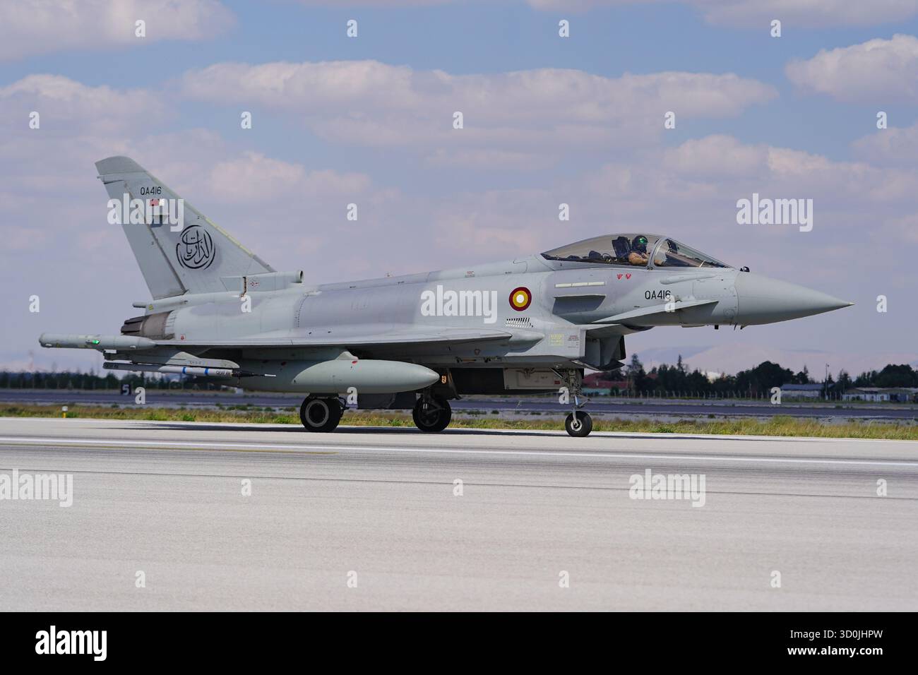 KONYA, TURKIYE - JULY 02, 2025: Qatar Air Force Eurofighter Typhoon ...