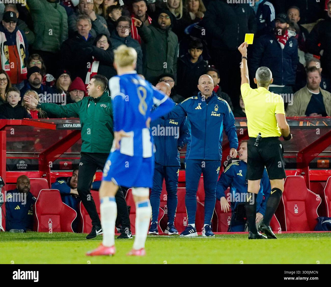Nottingham, UK. 23rd Oct, 2025. Ian Woan Nottingham Forest assistant ...