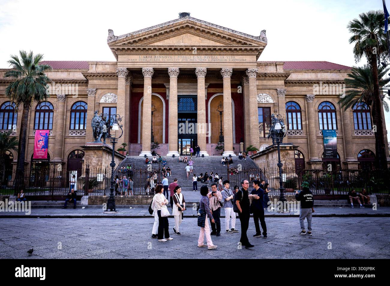 The Teatro Massimo, Palermo PALERMO, ITALY - OCTOBER 23: The Teatro ...