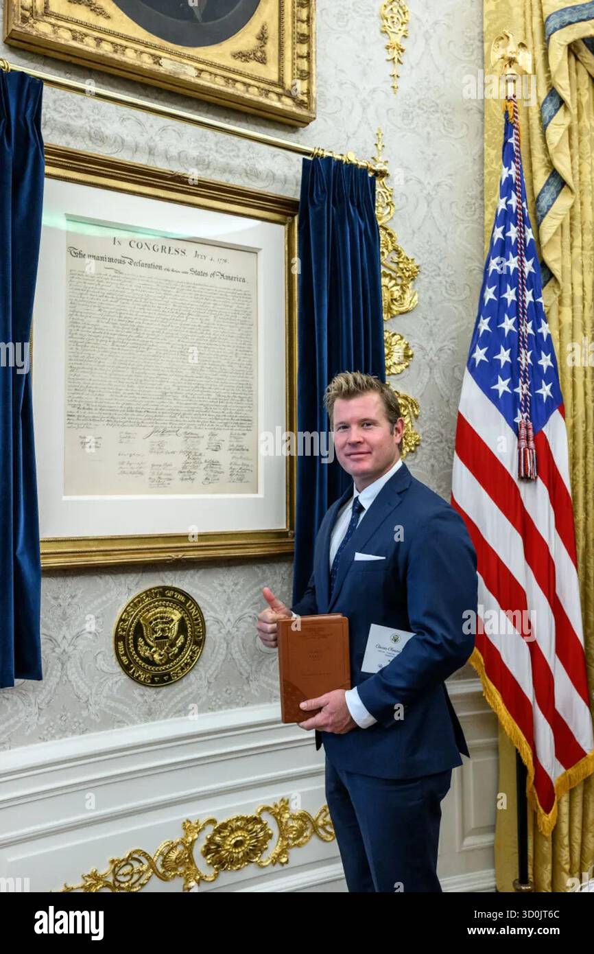 Tim Sheehy, former Navy SEAL and CEO of Bridger Aerospace, poses beside ...