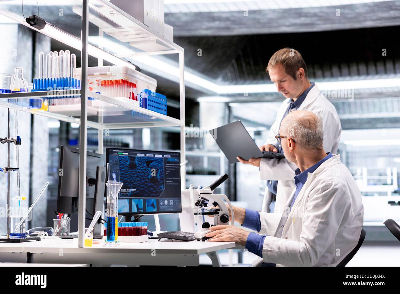 Scientists team investigate samples hi-res stock photography and images ...