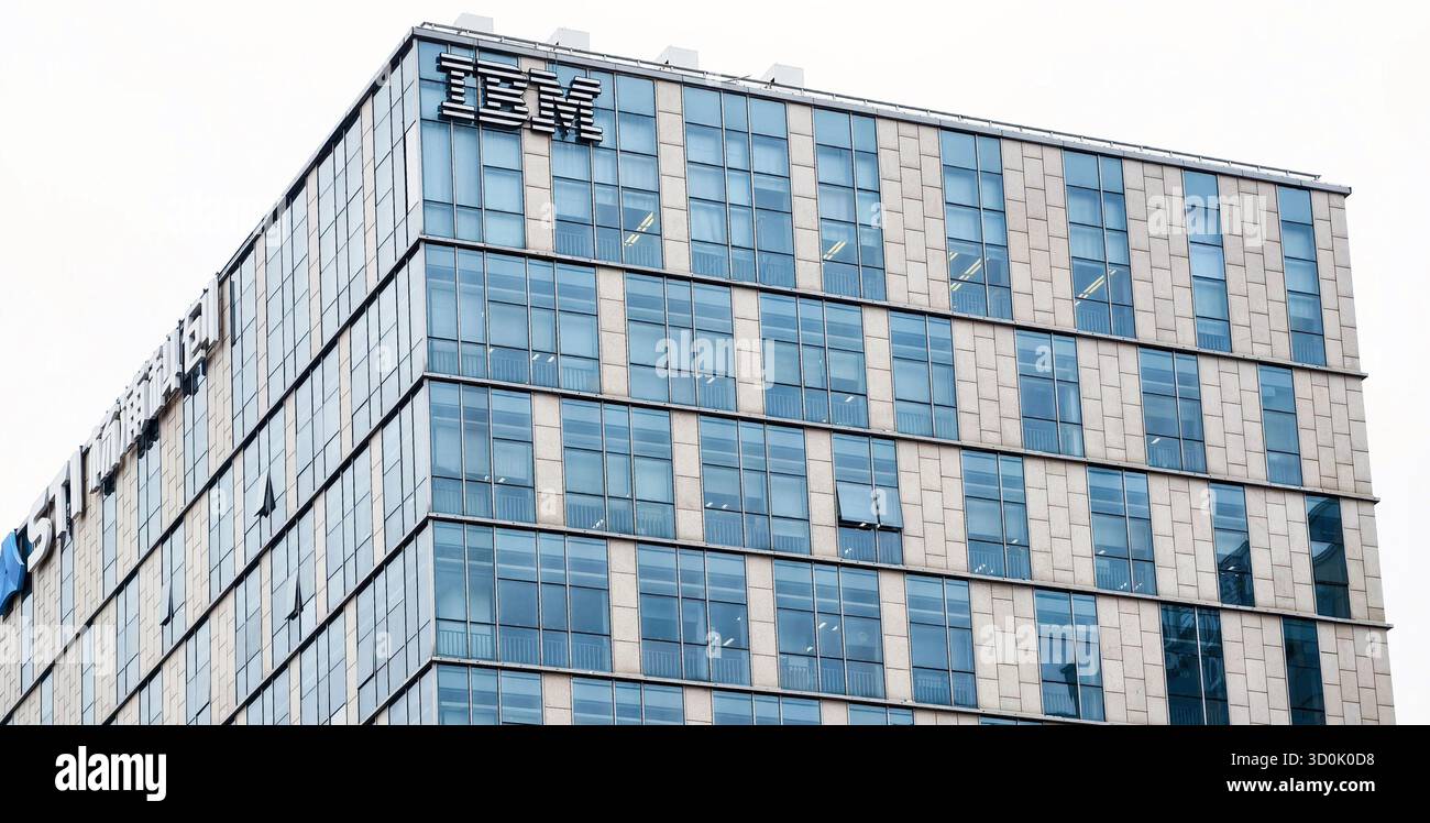 SHANGHAI, CHINA - OCTOBER 23, 2025 - IBM's office building located in ...