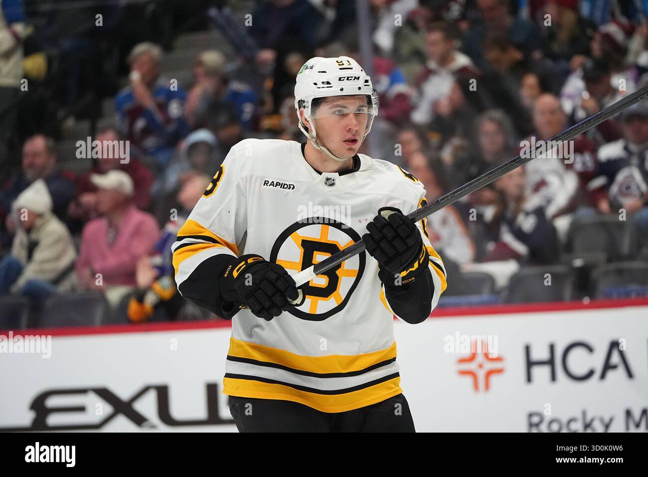 Boston Bruins center Fraser Minten (93) in the third period of an NHL ...