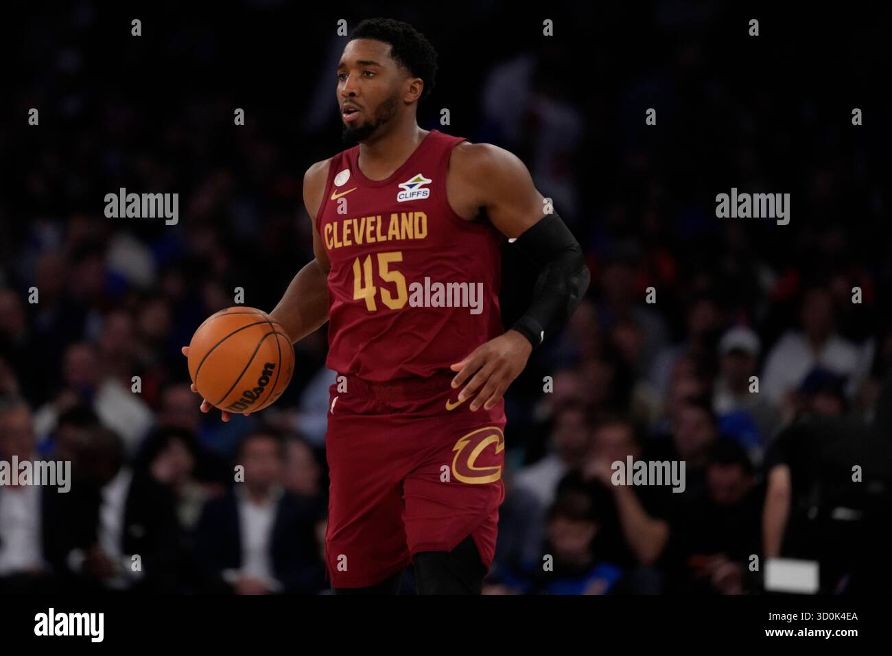 Cleveland Cavaliers' Donovan Mitchell (45) during the first half of an ...
