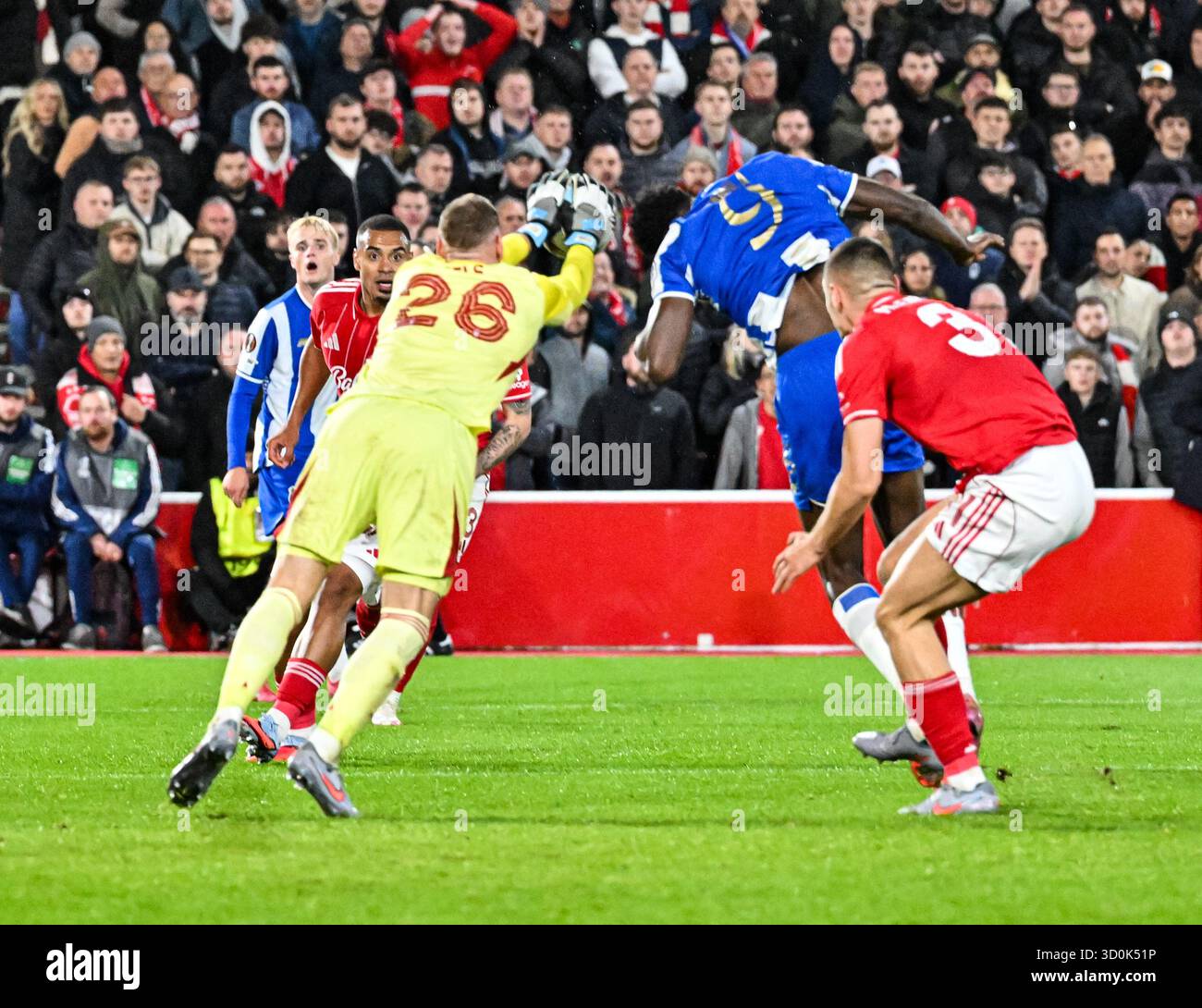 The City Ground, Nottingham, UK. 23rd Oct, 2025. UEFA Europa League ...
