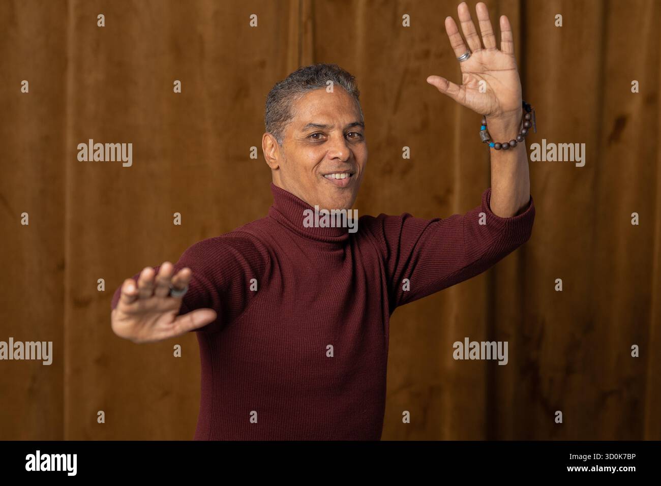 Taimak poses for a portrait on Tuesday, Oct. 14, 2025, in New York. (AP ...