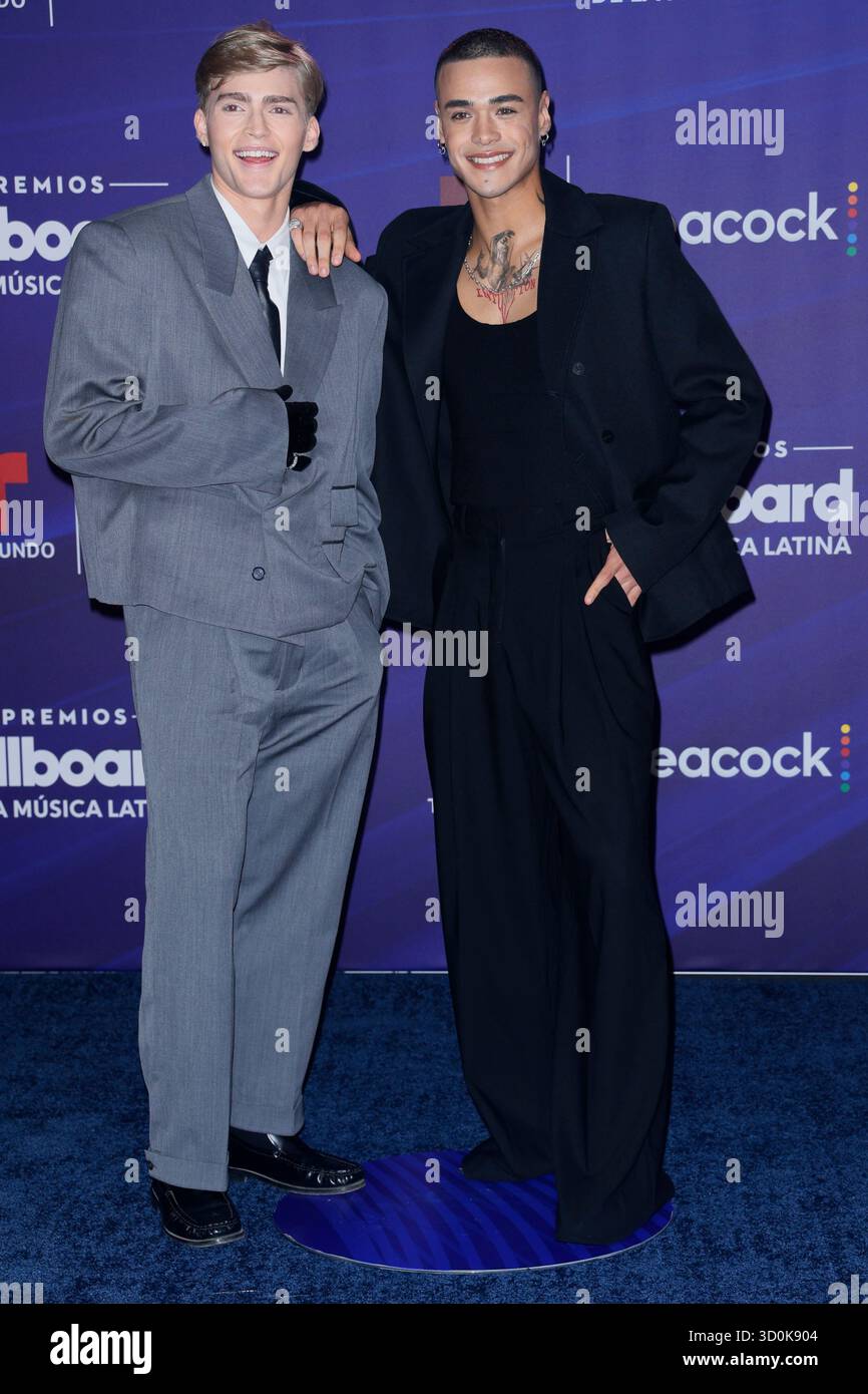 Santos Bravos arrive on the red carpet at the 2025 Latin Billboard ...