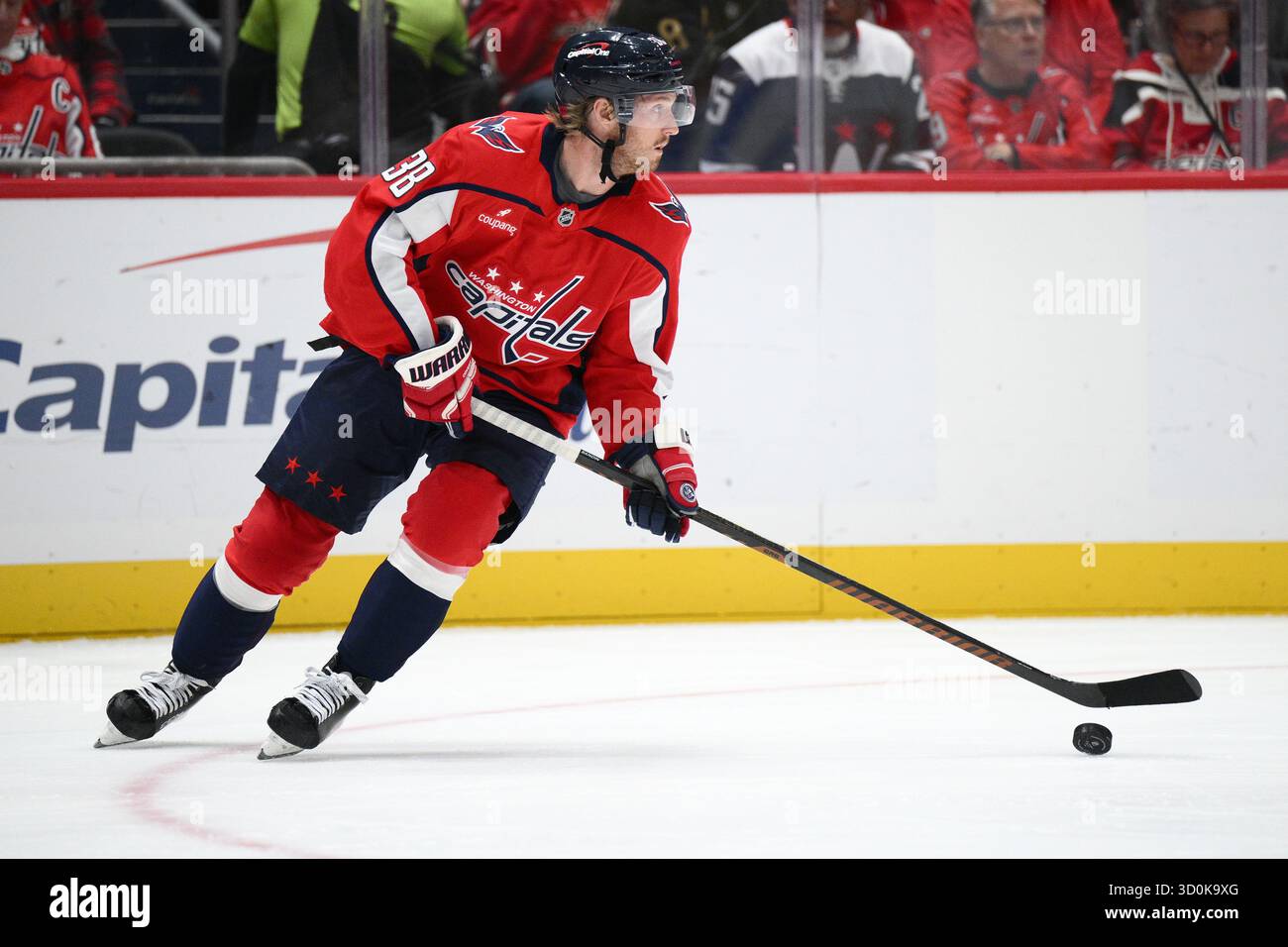 Washington Capitals defenseman Rasmus Sandin (38) in action during the ...