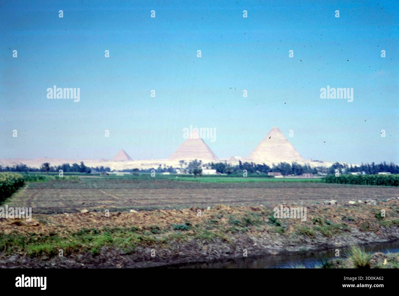 The area around the Great Pyramid of Giza, the largest of the three ...
