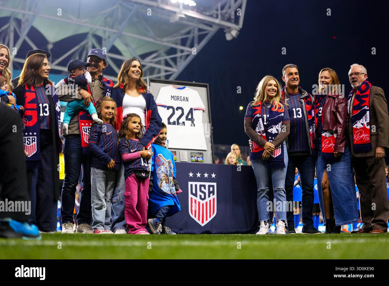 October 23, 2025: Alex Morgan poses for a picture with family and ...