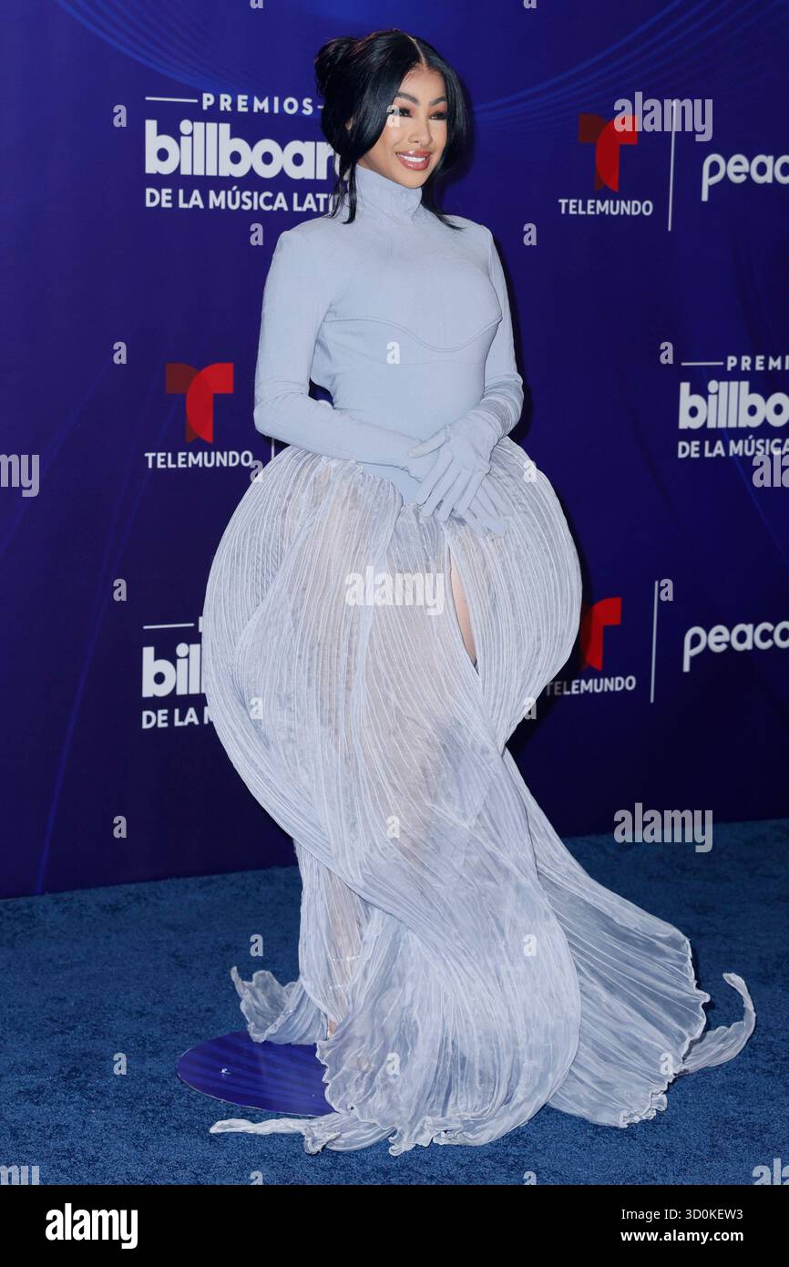 Yailin La Mas Viral arrives on the red carpet at the 2025 Latin ...