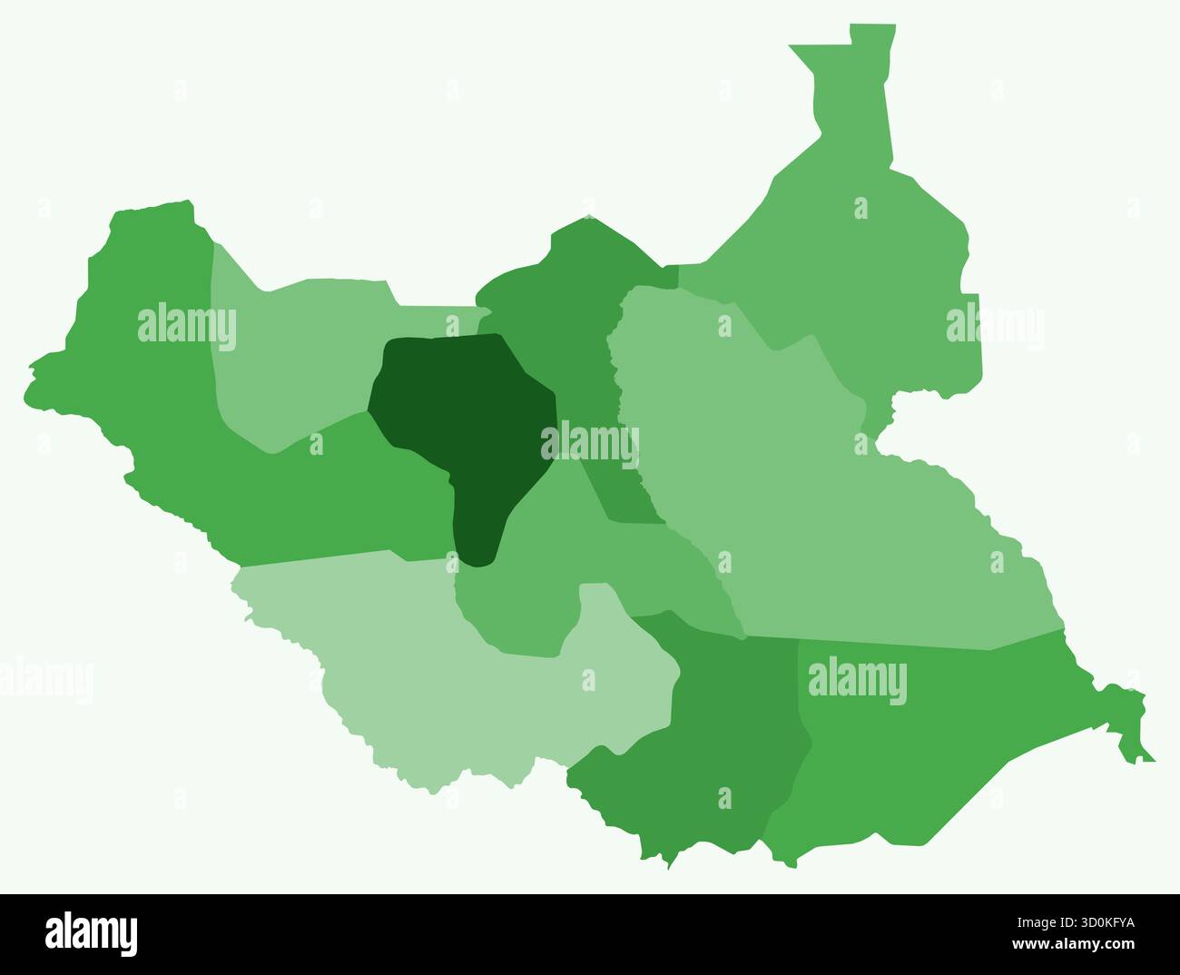Sudan political map administrative hi-res stock photography and images ...