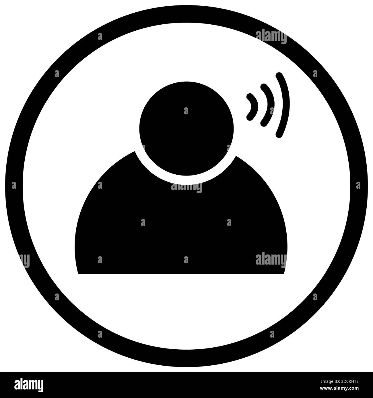 Listen icon listening sign Cut Out Stock Images & Pictures - Alamy