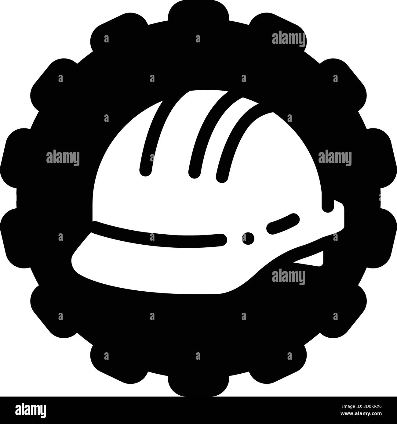 Gear hard hat vector Cut Out Stock Images & Pictures - Alamy