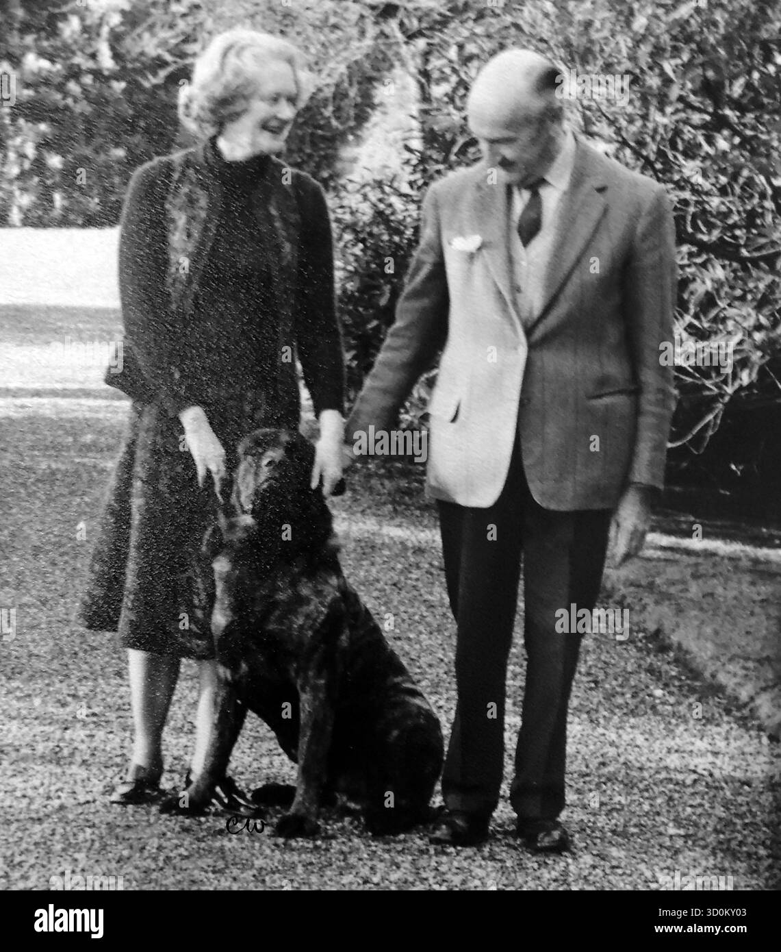 c1970 - A printed portrait of the former Marquis and Marchioness of ...