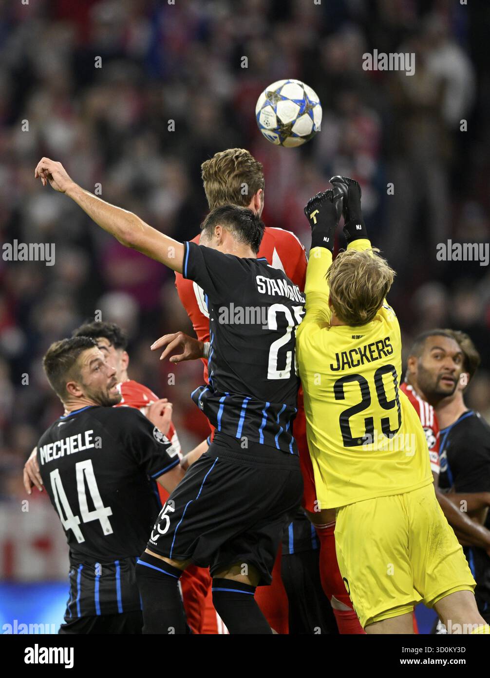 Penalty area scene, goal room scene header duel duel action goalkeeper ...