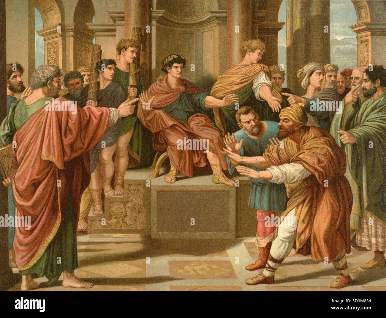 Biblical scene, Bible, The Blinding of Theophilus, the High Priest ...