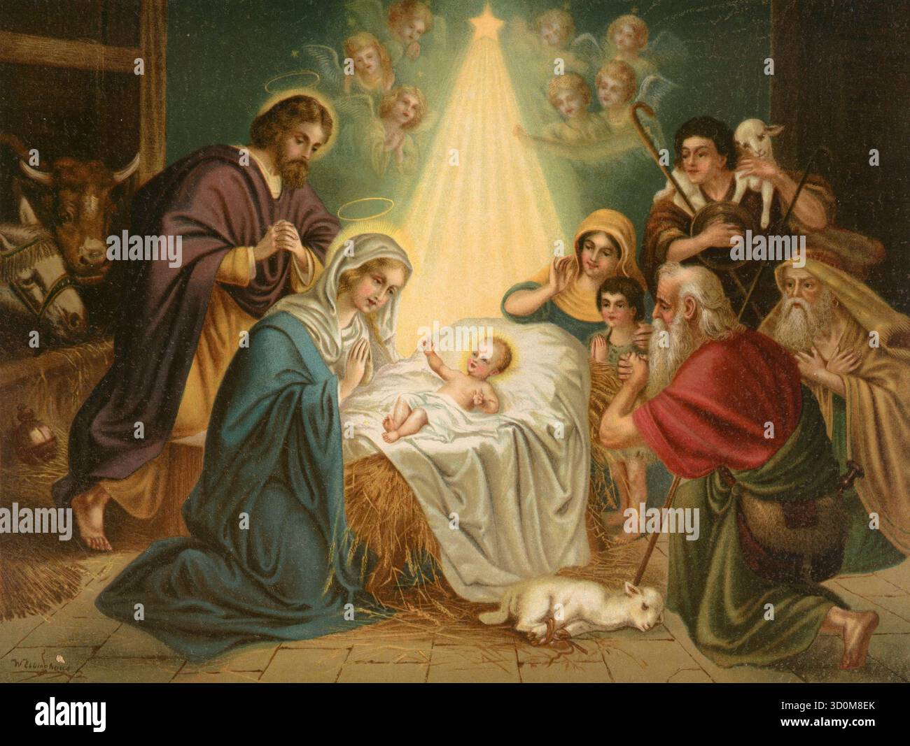 Biblical scene, Bible, The Nativity, biblical narrative of the birth of ...