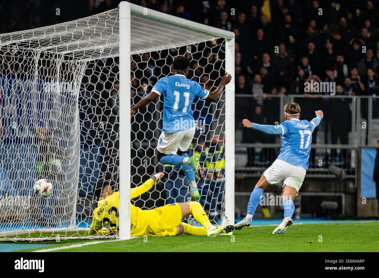 Malmo, Sweden. 23rd, October 2025. Celebration after Oscar Lewicki ...