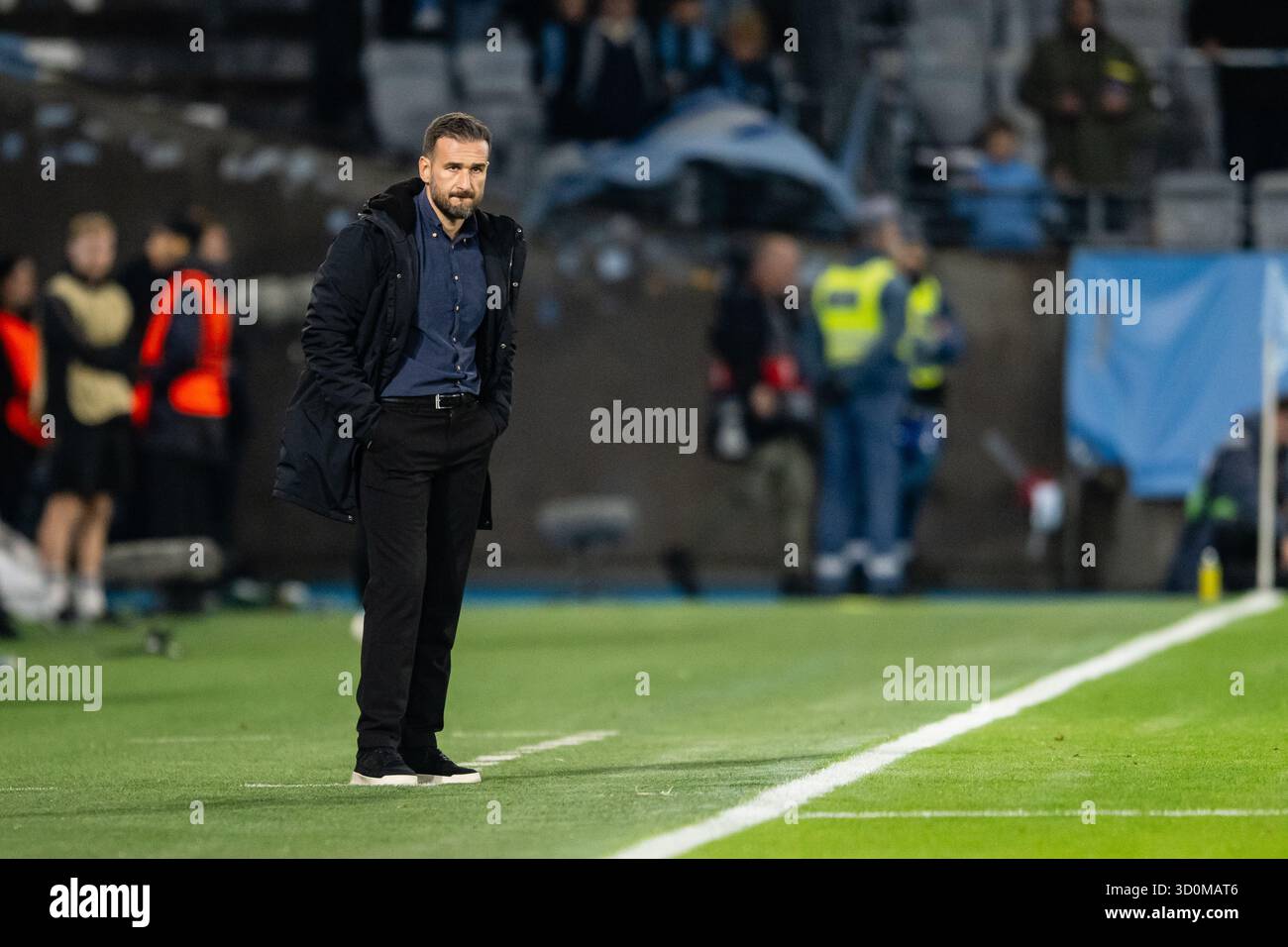 Malmo, Sweden. 23rd, October 2025. Head coach Anes Mravac of Malmo FF ...