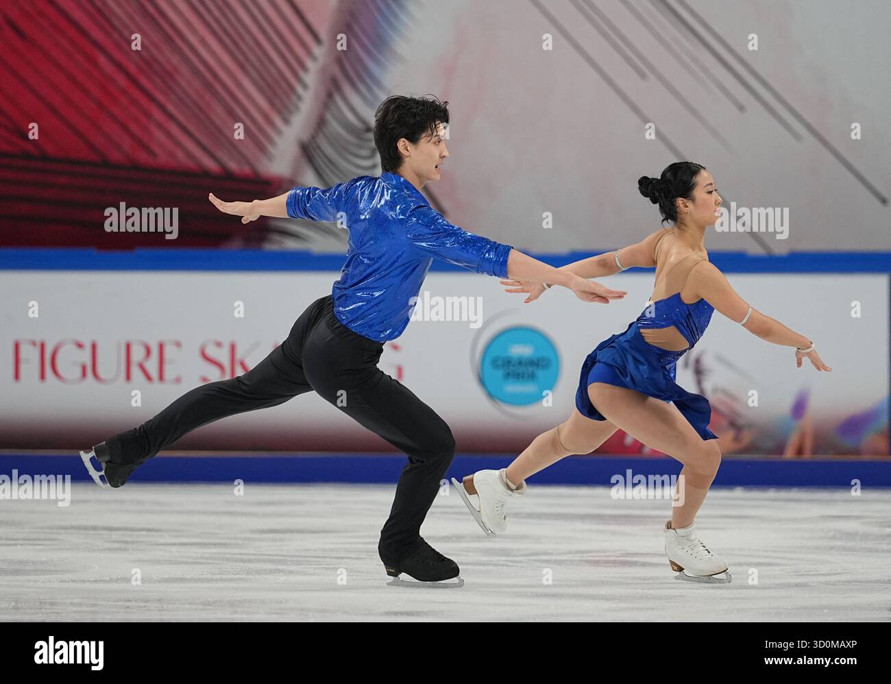 Junfei REN and Jianing XING of China perform during the Ice Dance's ...