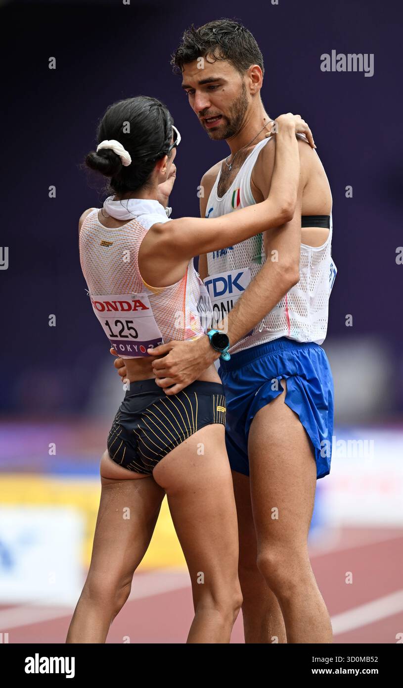Cristina Montesinos and Riccardo Orsoni of Italy competing in the men’s ...