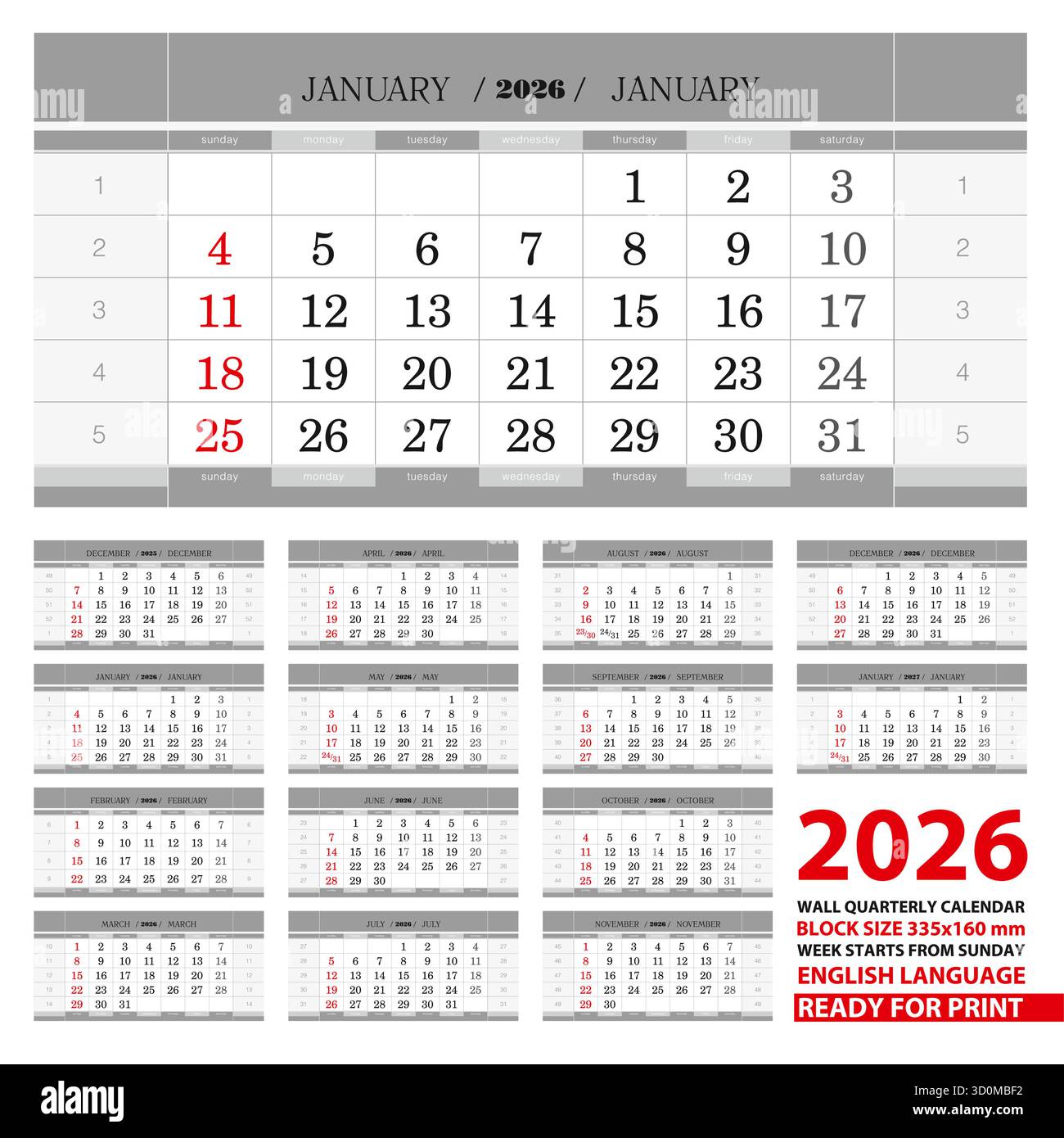 July 2026 calendar in Cut Out Stock Images & Pictures - Alamy