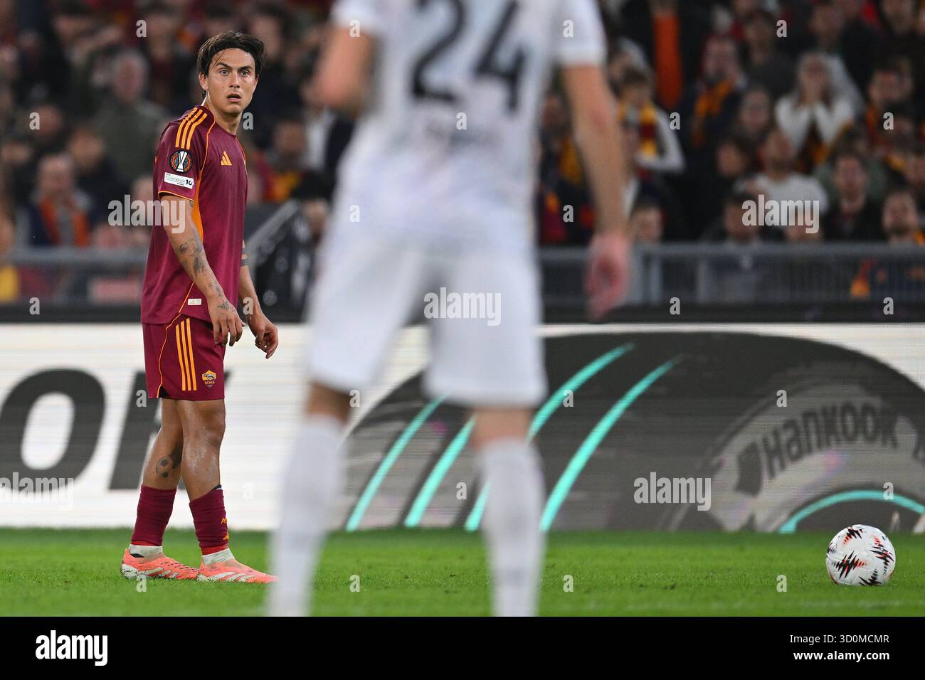 Paulo Dybala of A.S. Roma is in action during the UEFA Europa League ...