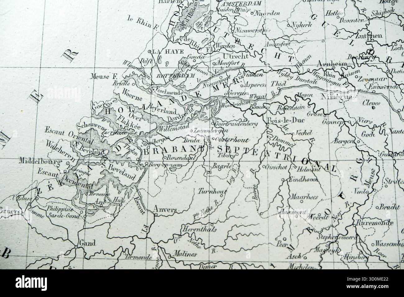 Map of netherlands and belgium hi-res stock photography and images - Alamy