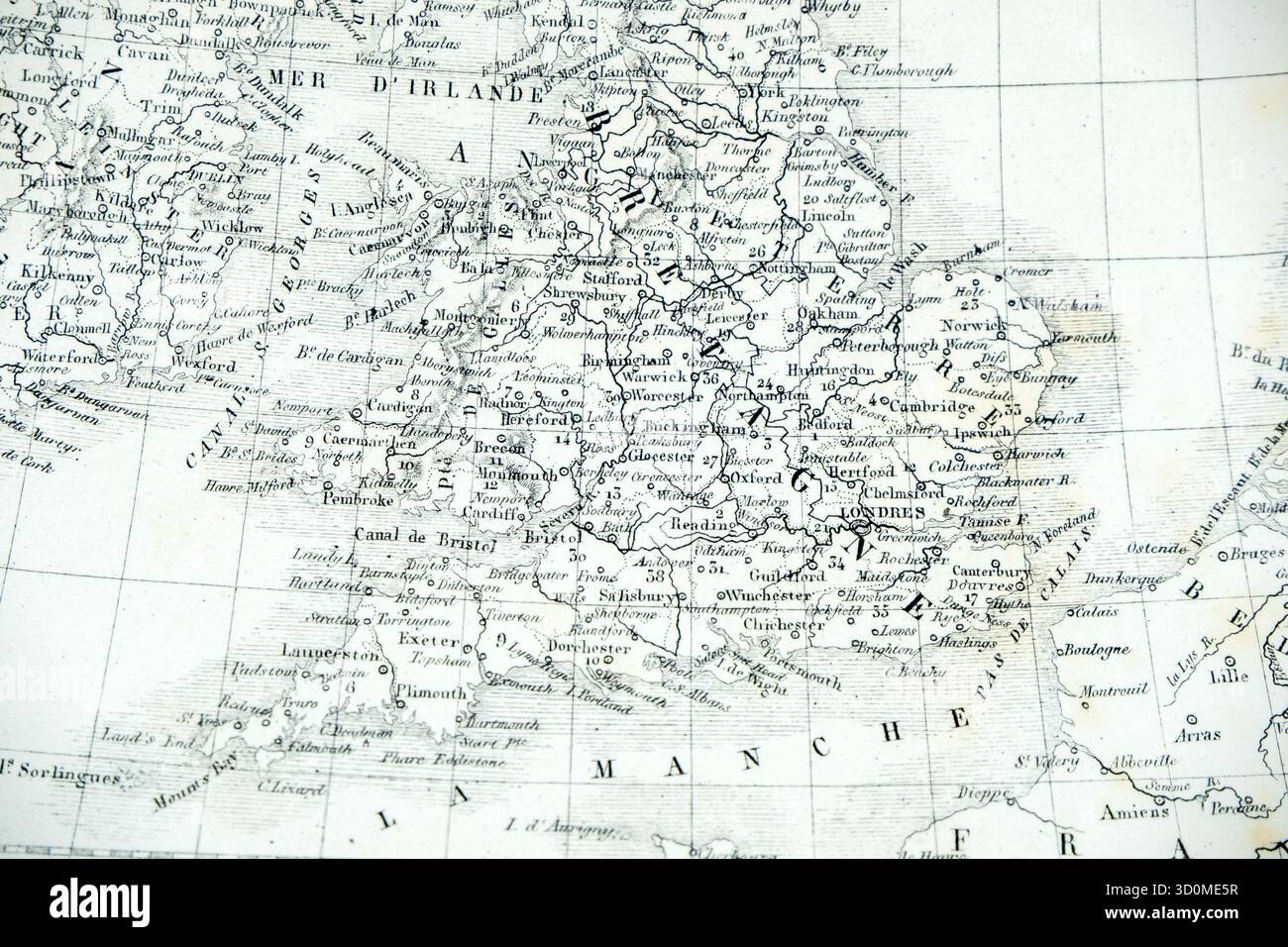 Ireland canal map hi-res stock photography and images - Alamy