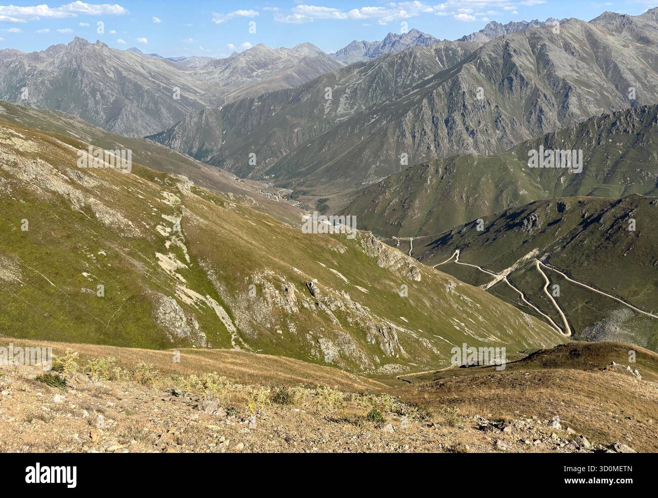 A view of Ortayayla, Ortaklar and Sirakoy villages in the Firtina ...