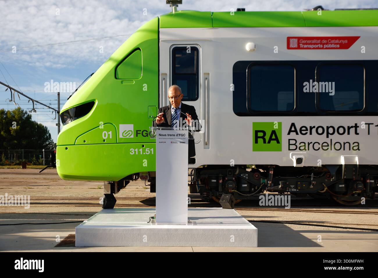 FGC President Carles Ruiz during the presentation of FGC's first ...