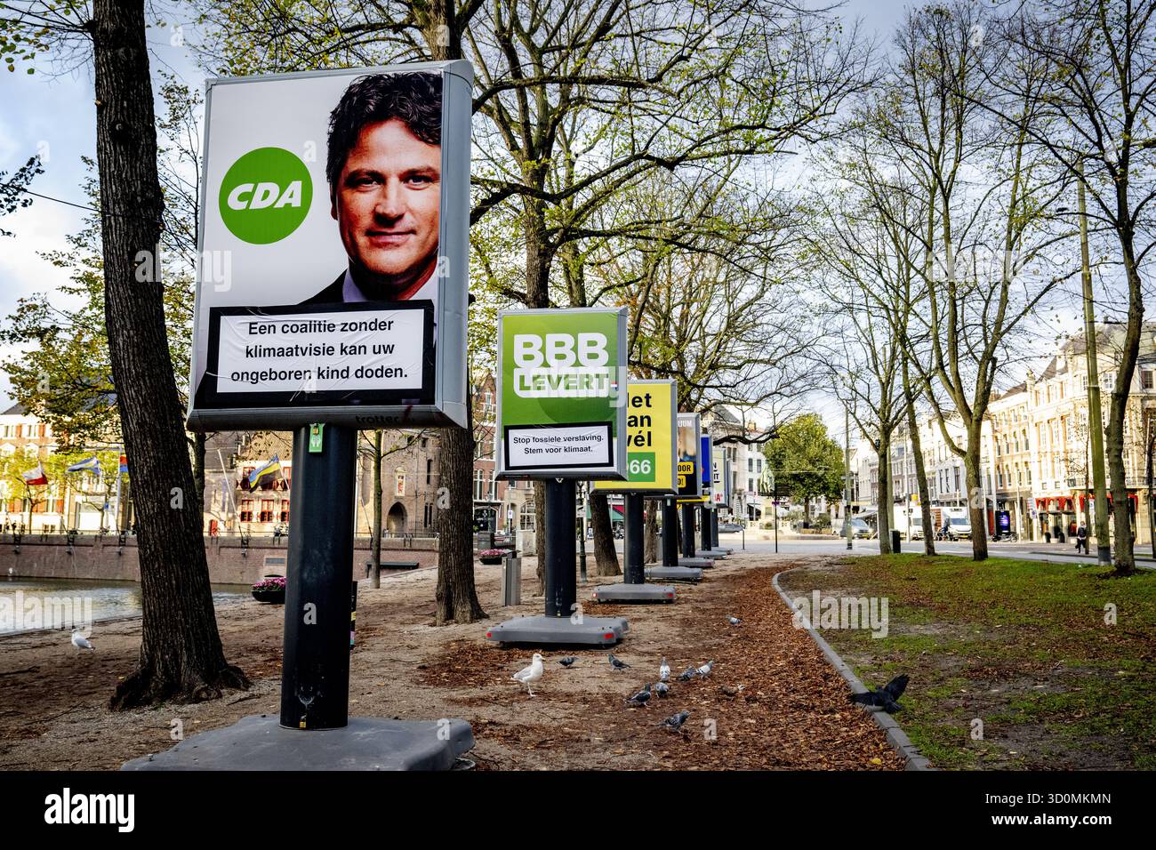 THE HAGUE – Election posters from various political parties. The early ...
