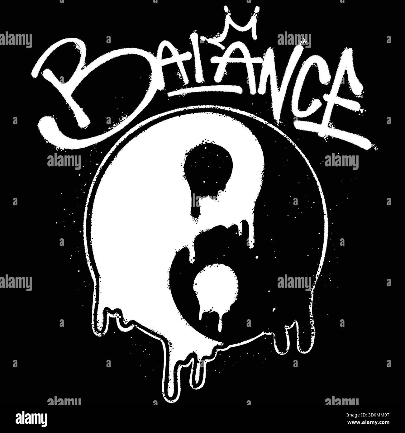Yin and Yang Urban Streetwear Art Stock Vector Image & Art - Alamy