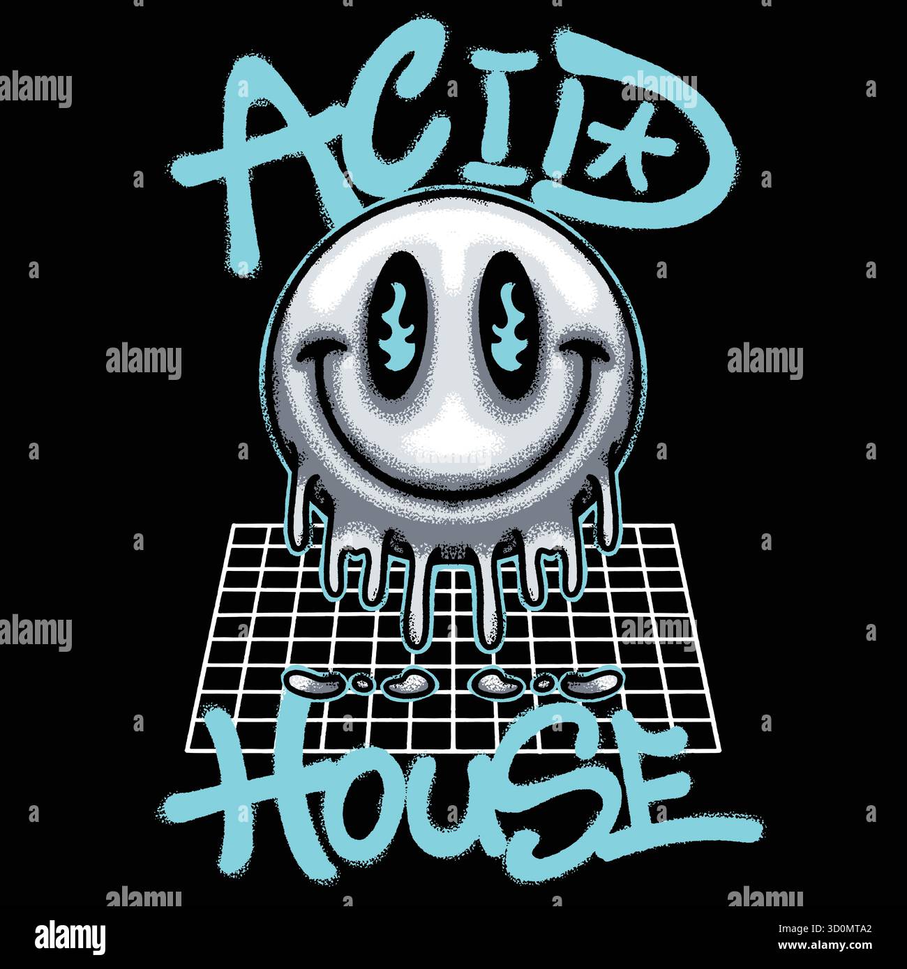 Cartoon head melting dripping Stock Vector Images - Alamy